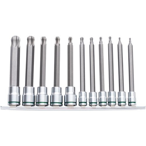 Ball End TORX Socket Set Long Series 11 Piece 1 4 3 8 Drive